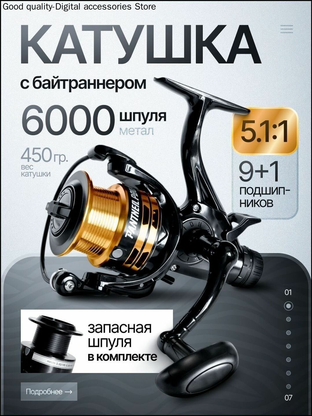 Катушка, диаметр катушки: 58 мм