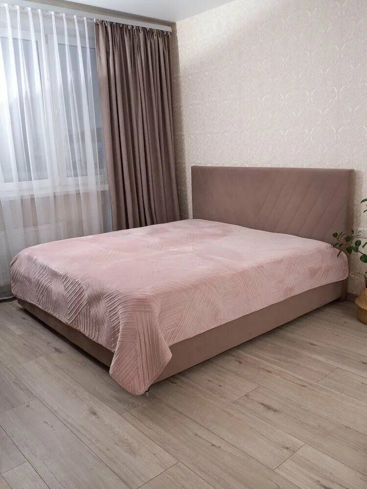 ORANGE COUNTRY Покрывало Velour, Велюр искусственный с размерами: 240 см х 220 см