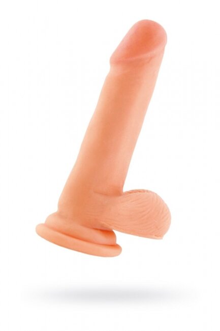 Фаллос реалистичный гнущийся на присоске Real Stick Zack, телесный, Soft Skin, 16 см