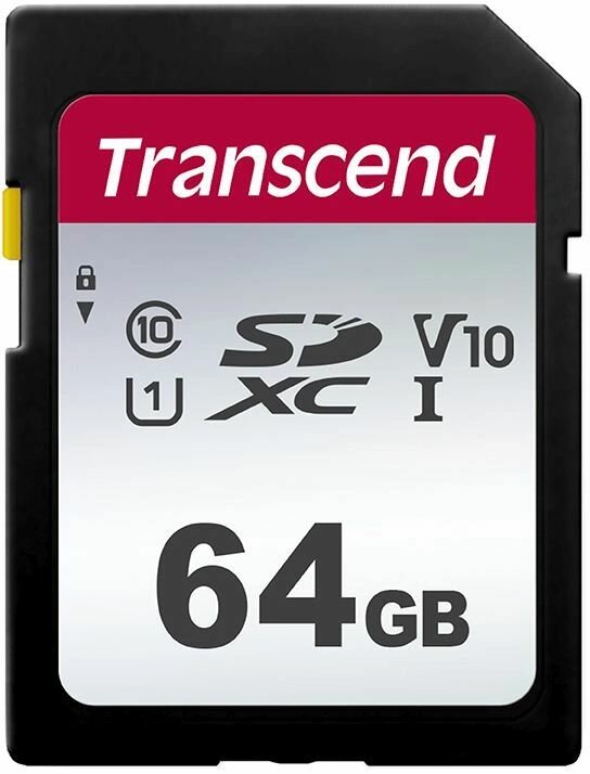 Карта памяти Transcend 300S SDXC 64 ГБ TS64GSDC300S