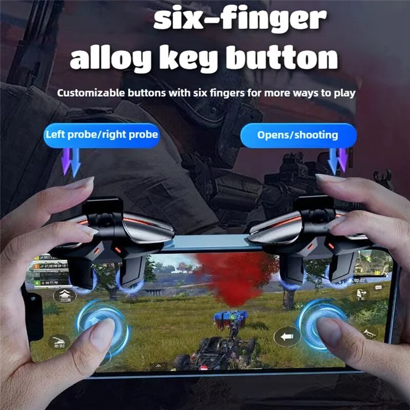 Игровой триггер A73E-сплав 6 пальцев для PUBG