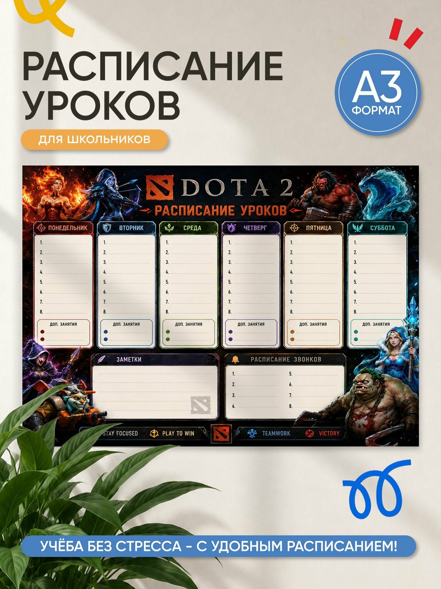 Расписание уроков Дота 2, Dota 2