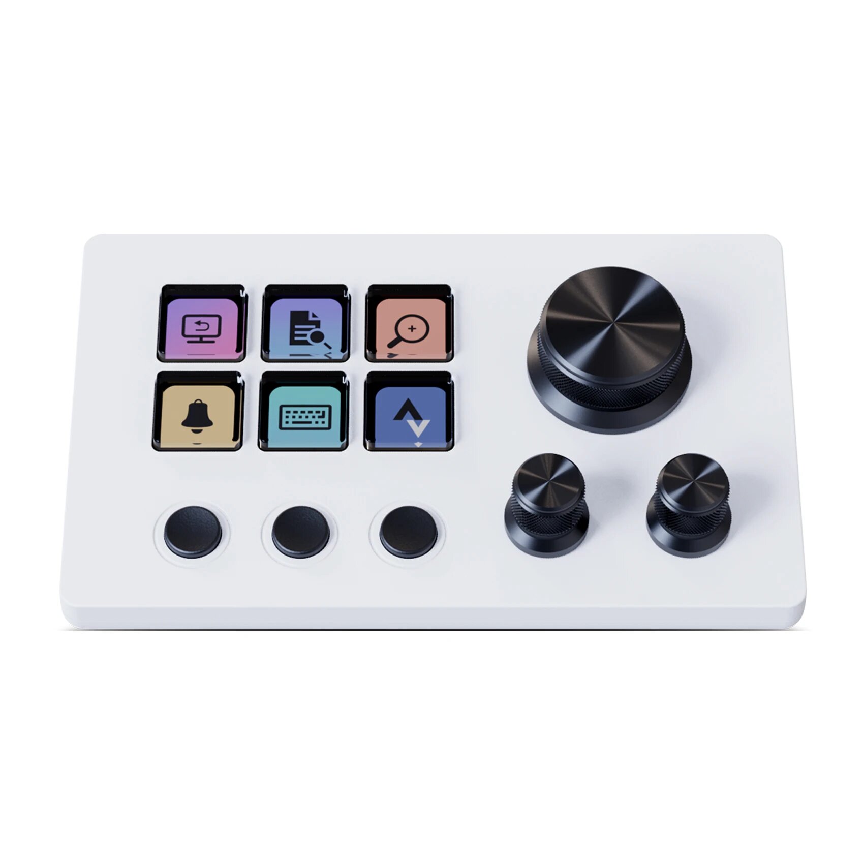 MiraBox N3 Stream Deck Macro Pad Controller: 6 LCD-клавиш, 3 ручки, макроклавиатура, контроллер N3-W