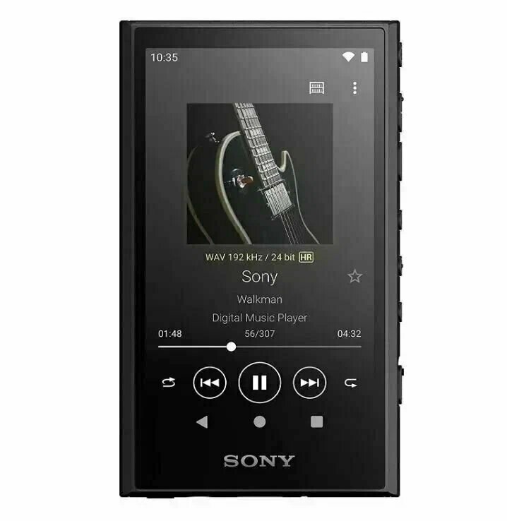 SONY MP3-плеер Sony NW-A306 Walkman 32 ГБ (черный)，Портативный цифровой музыкальный плеер высокого разрешения с Android
