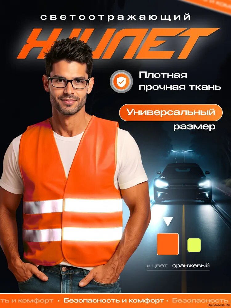 Светоотражающий жилет, размер: XXXL