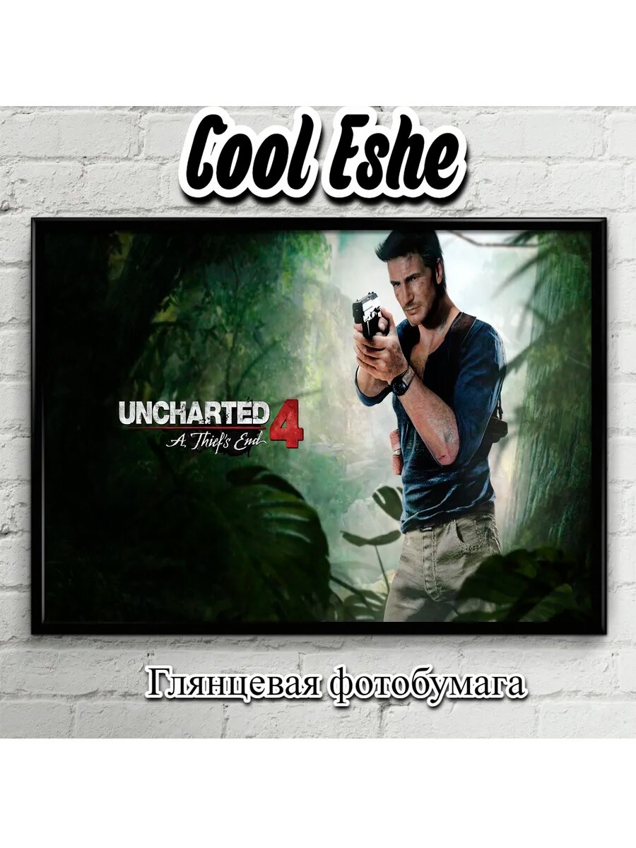Постер "uncharted 4 a thiefs end 2016, заставка" из коллекции "Игры" А3