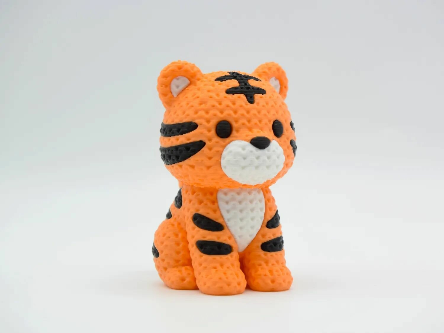 Тигр вязаный амигуруми мягкая игрушка декор