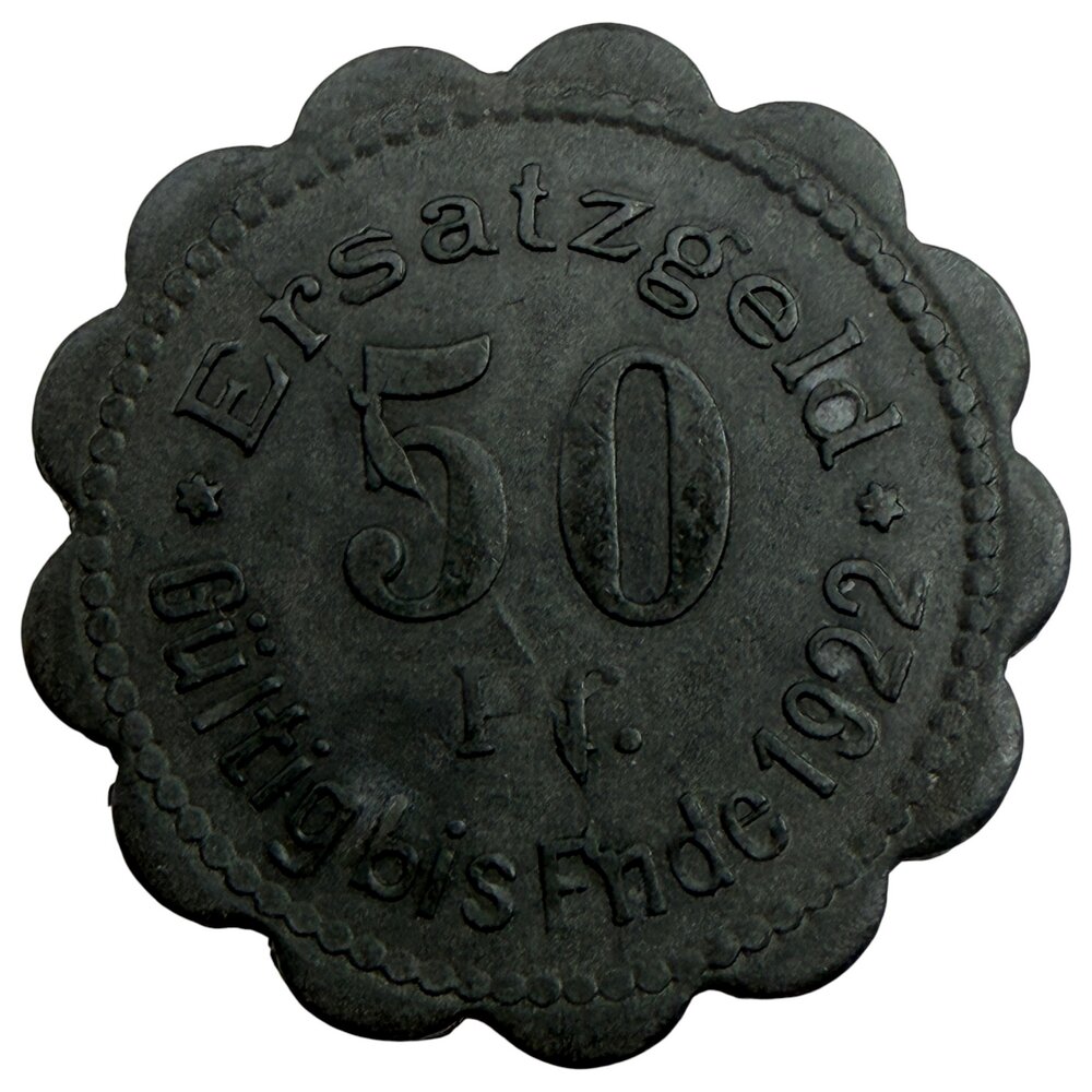 Германия, Веймарская республика, Штеттин 50 пфеннигов 1920 г. (Лот №3)
