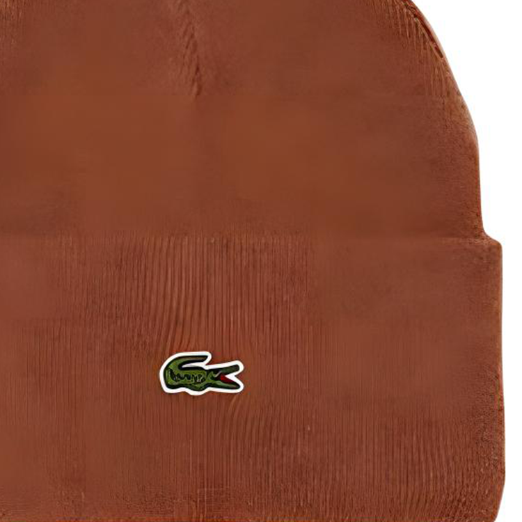 Шапка LACOSTE для мужчин, размер ОС, коричневый — фото 1