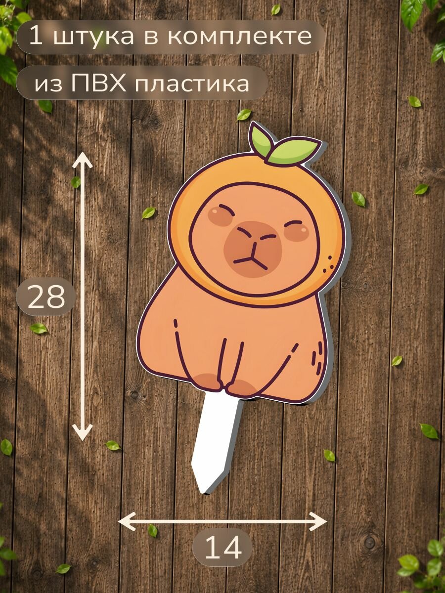 Фигурки "Апельсин-фрукт", для сада, ПВХ, устойчивые к влажности — фото 1