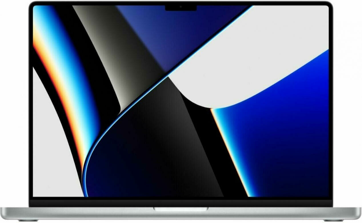 Ноутбук Apple MacBook Pro 14 (M1 Pro 10C CPU, 16C GPU, 16Gb, 1Tb SSD), MKGT3, Silver