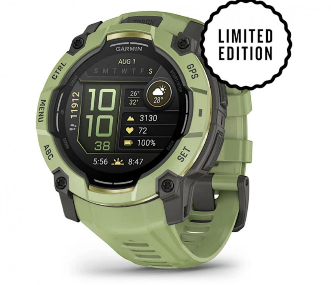 Часы Garmin Instinct 3, 50mm, Amoled Fern Green with Fern Green Band (010-03020-02)