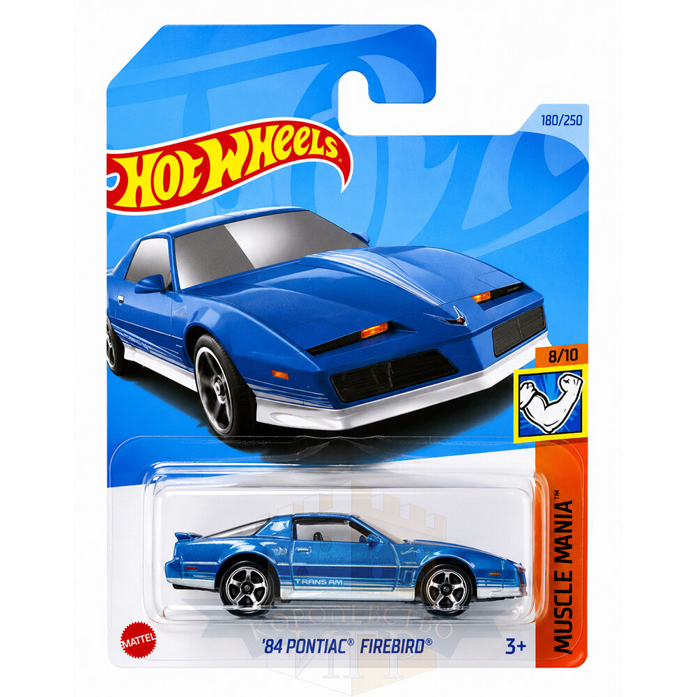 Машинка Mattel Hot Wheels '84 Pontiac Firebird, арт. HKJ57 (5785) 180/250