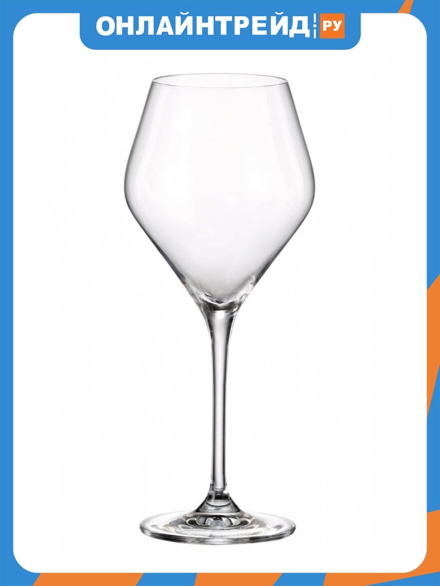 Набор бокалов для красного вина Crystal Bohemia "LOXIA", 400 мл (набор 6 шт.)