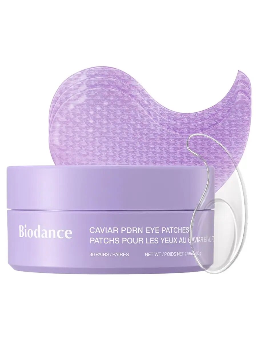 Biodance Гидрогелевые патчи для глаз с пдрн и икрой Caviar PDRN Eye Patches 60 шт