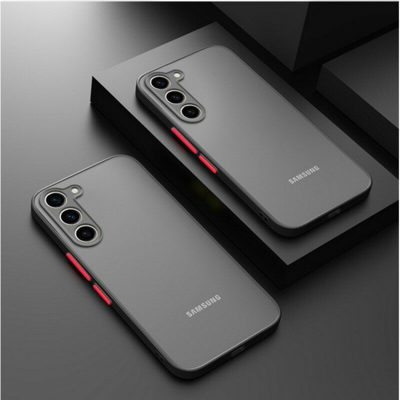 Чехол панель накладка бампер MyPads на Samsung Galaxy S21 (SM-G991), из качественного силикона, черный с красными кнопками