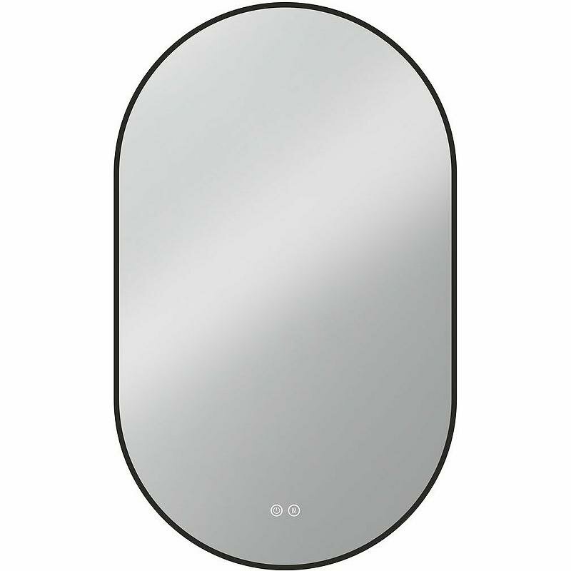 Зеркало Vincea 60 VLM-3AU100B-2 с подсветкой Черное с сенсорным выключателем с подогревом и диммером