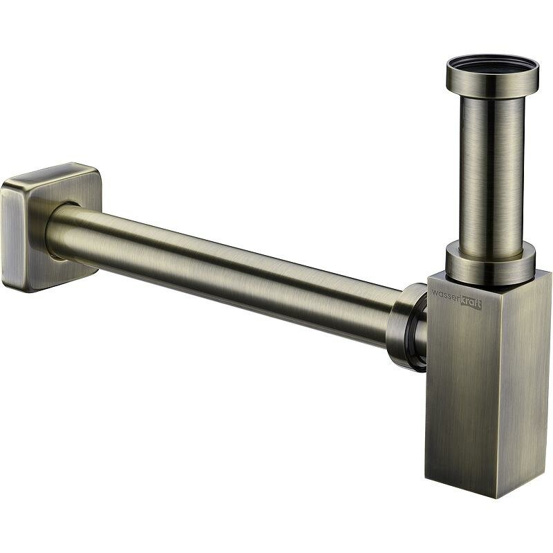 Сифон для раковины WasserKRAFT A096, светлая бронза