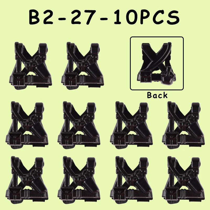 MOC военная сцена из пластика для сборки Черный, B2-27-10PCS