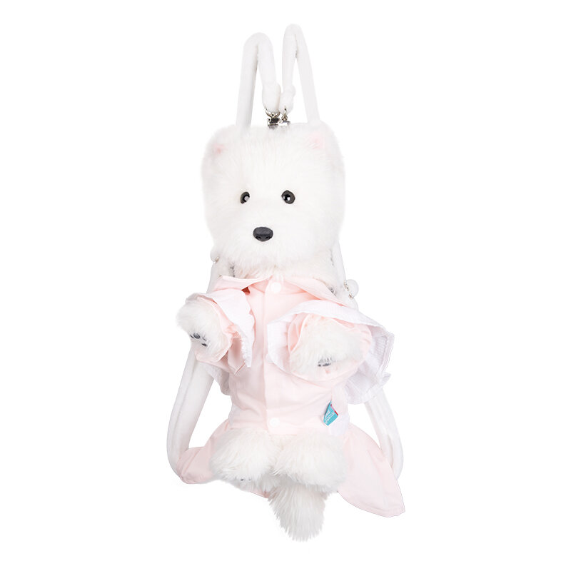 Плюшевая кукла унисекс Chongker West Highland Cute Dolls, West Highland Backpack - Standard Dress, высота 20 см