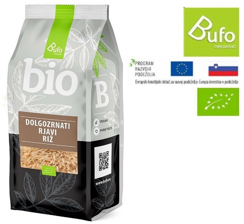 Крупа Bufo рис бурый длиннозерный 500г