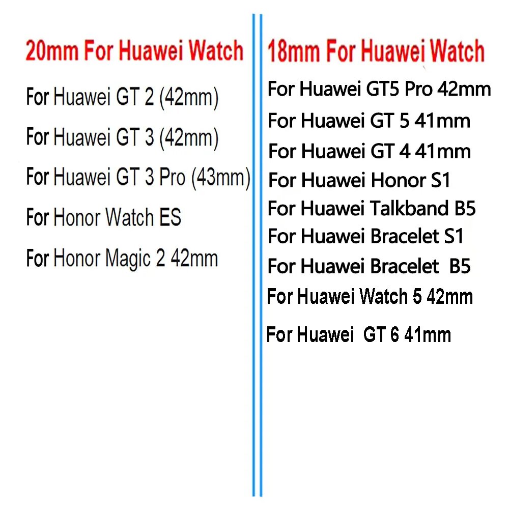Силиконовый ремешок 18мм для Huawei watch GT 5Pro 42мм/GT 6 5 4 41мм ремешок для смарт-часов Huawei watch 5 42мм/Bracelet S1 B5 аксессуары для часов спортивный ремешок мягкий и дышащий