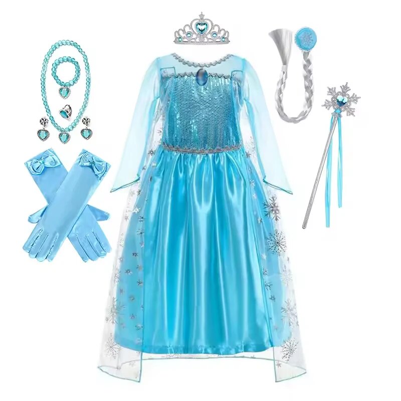 Платье Эльзы Disney, Size 110(3T), Elsa Set H