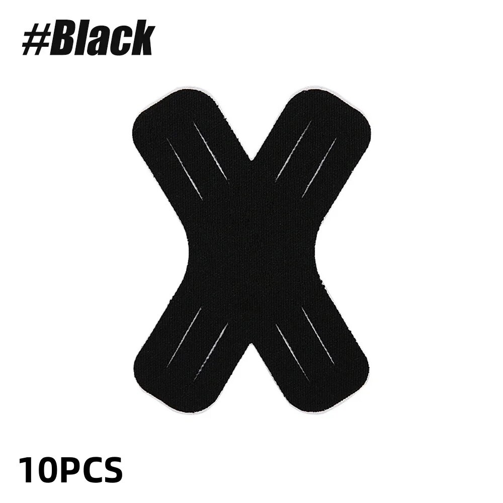 Спортивные тейпы кинезиологические хлопок 10 шт. A03326 Черный, 10PCS-Black