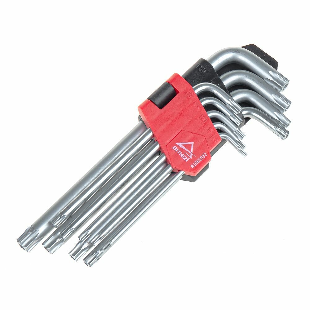 ARNEZI Набор имбусовых ключей Torx с отверстием 9пр R1061032