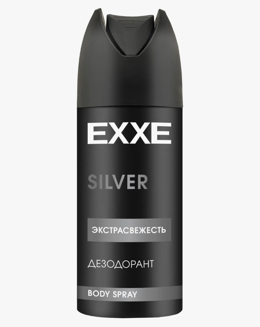 EXXE Men Silver - мужской дезодорант-спрей Экстра свежесть 150 мл.