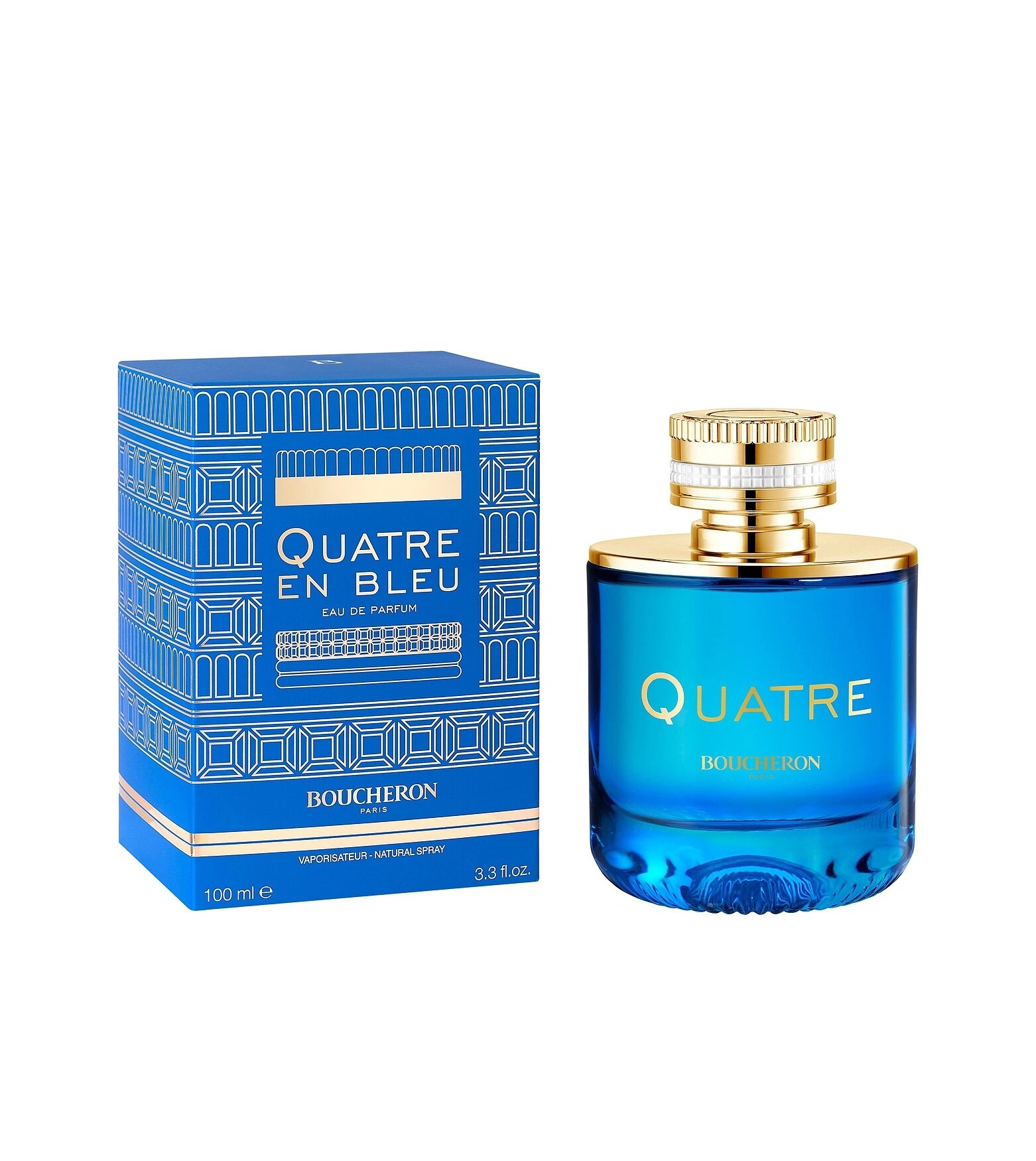 Boucheron Quatre En Bleu 100 мл парфюмерная вода женская, цветочные, древесные, мускусные