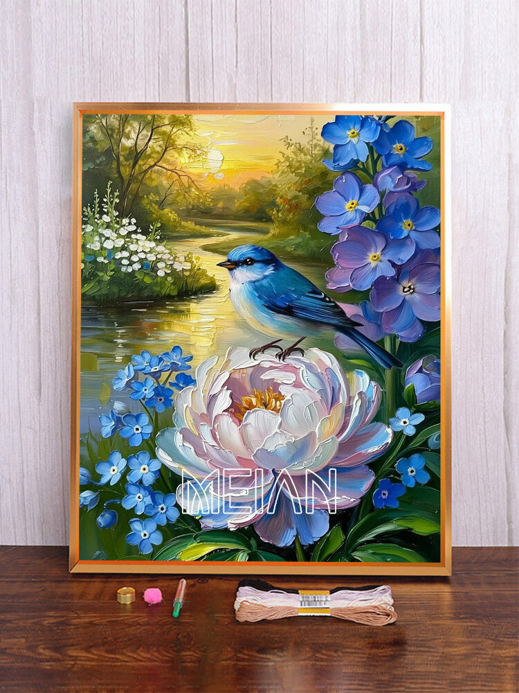MEIAN Набор для вышивания,30x40CM,11CT,40 цветов