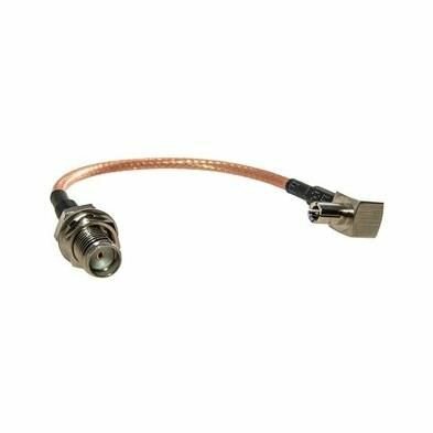 Разъем Пигтейл TS9 штекер - SMA гнездо тонкий короткий SMA-K-1.5-RG316-10CM-TS9 (10см)