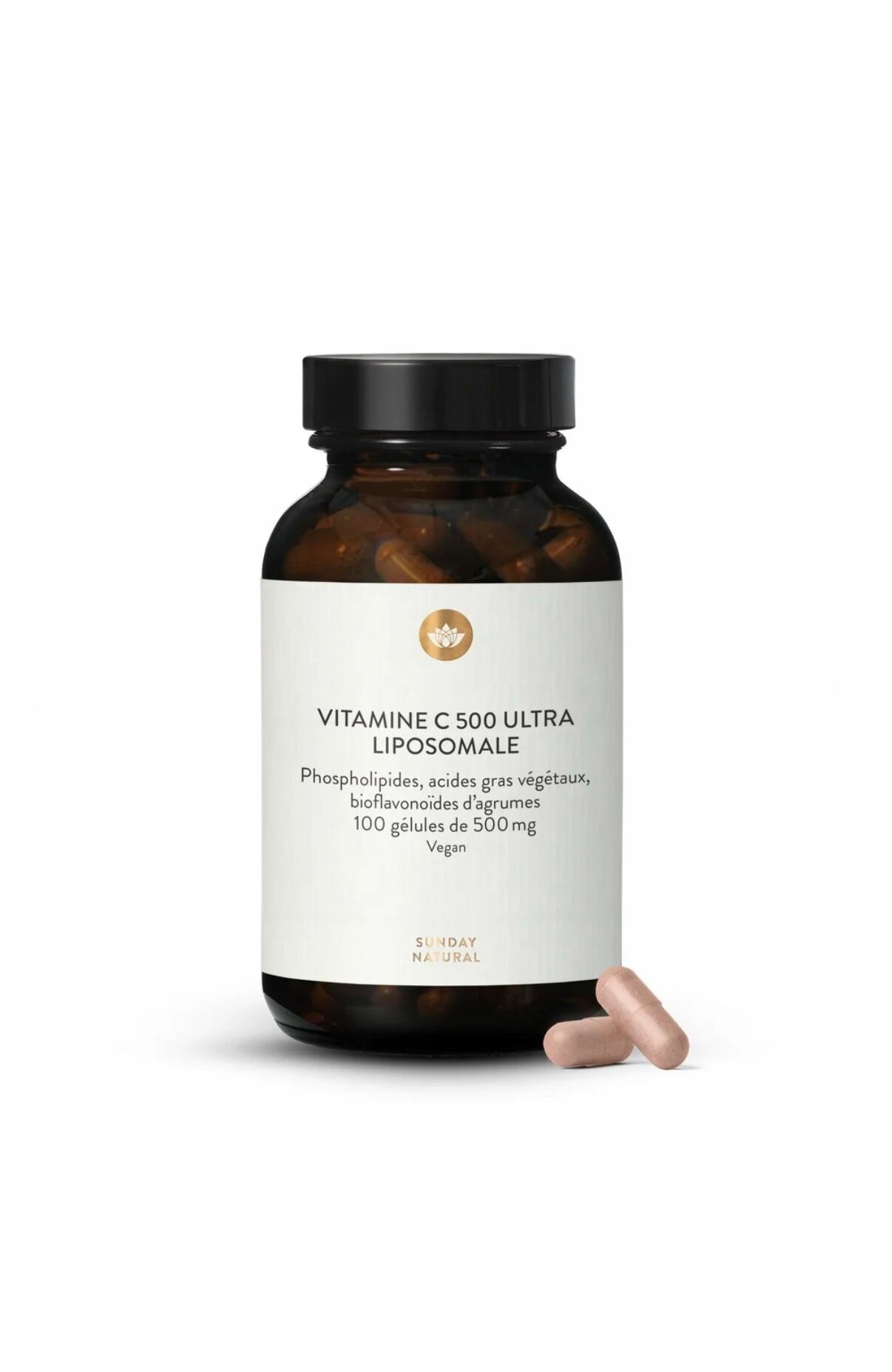 Sunday Natural, Vitamine C 500 Ultra Liposomale, 500мг, 100 капсул