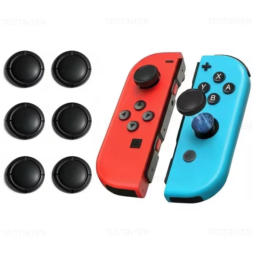 4 шт. Черные 3D аналоговые стики для Nintendo Switch/OLED/Lite