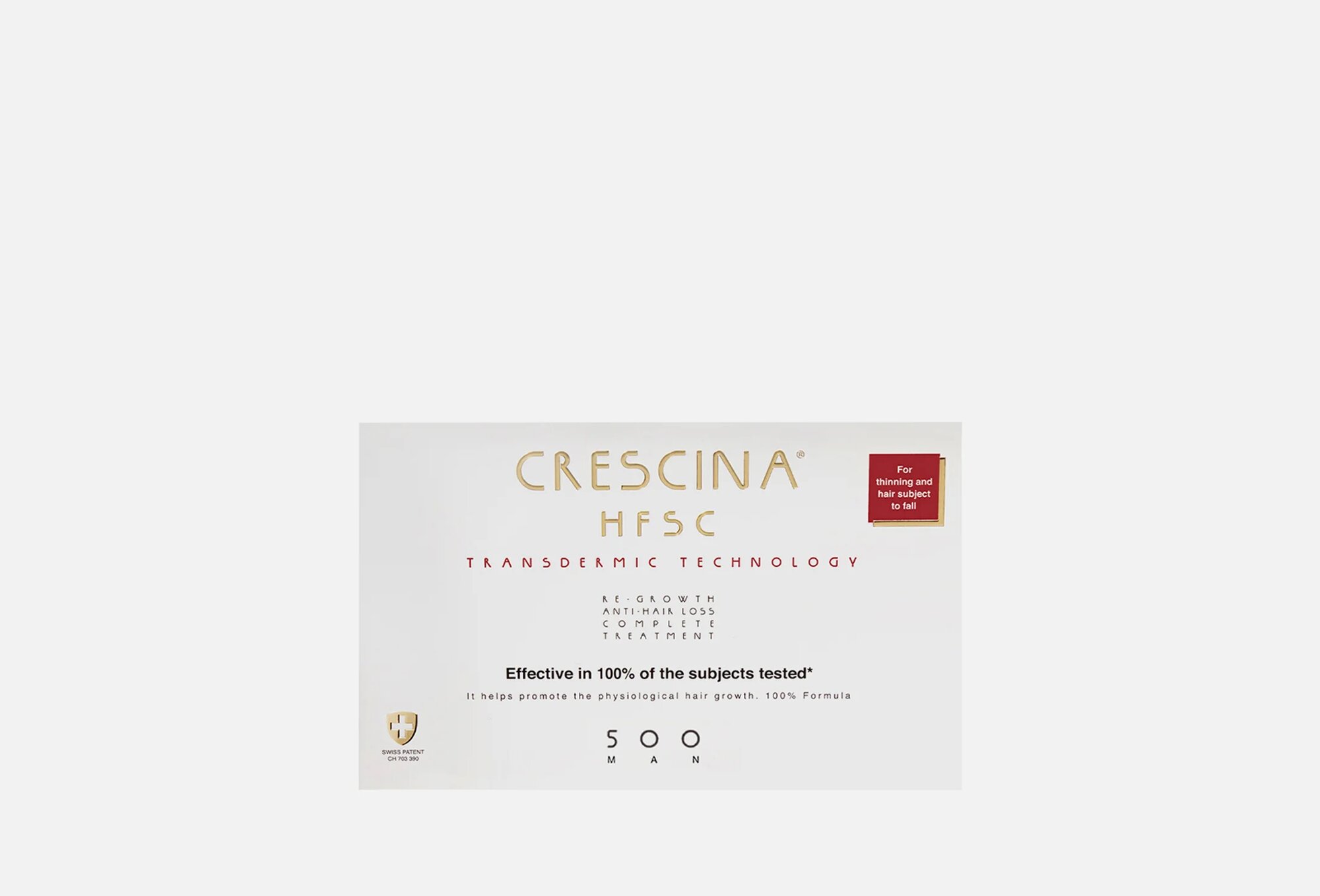 Crescina Transdermic Complete Treatment 500 Man Ампулы против выпадения и для роста волос 20шт