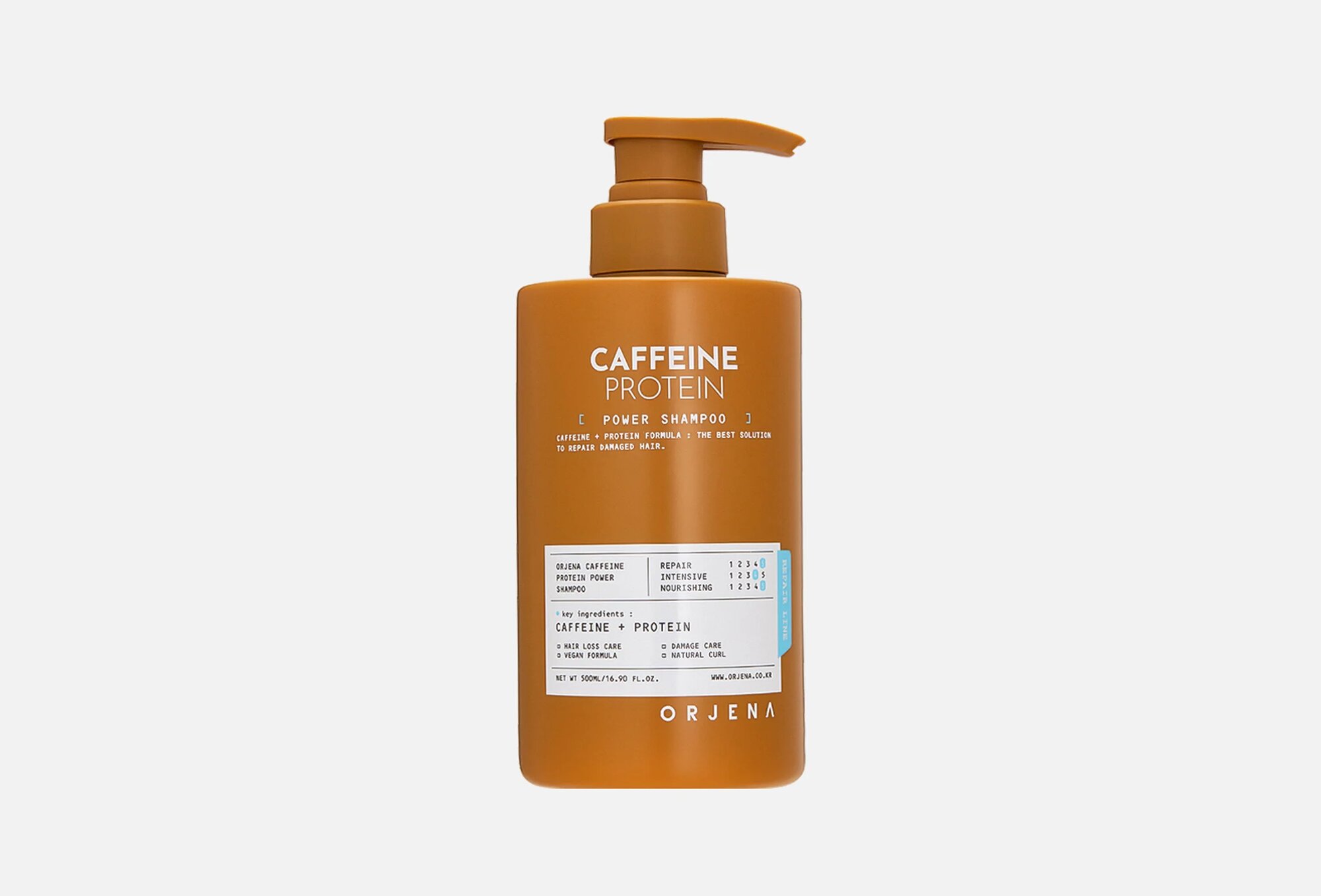 ORJENA Caffeine Protein Power Shampoo Шампунь для волос 500мл