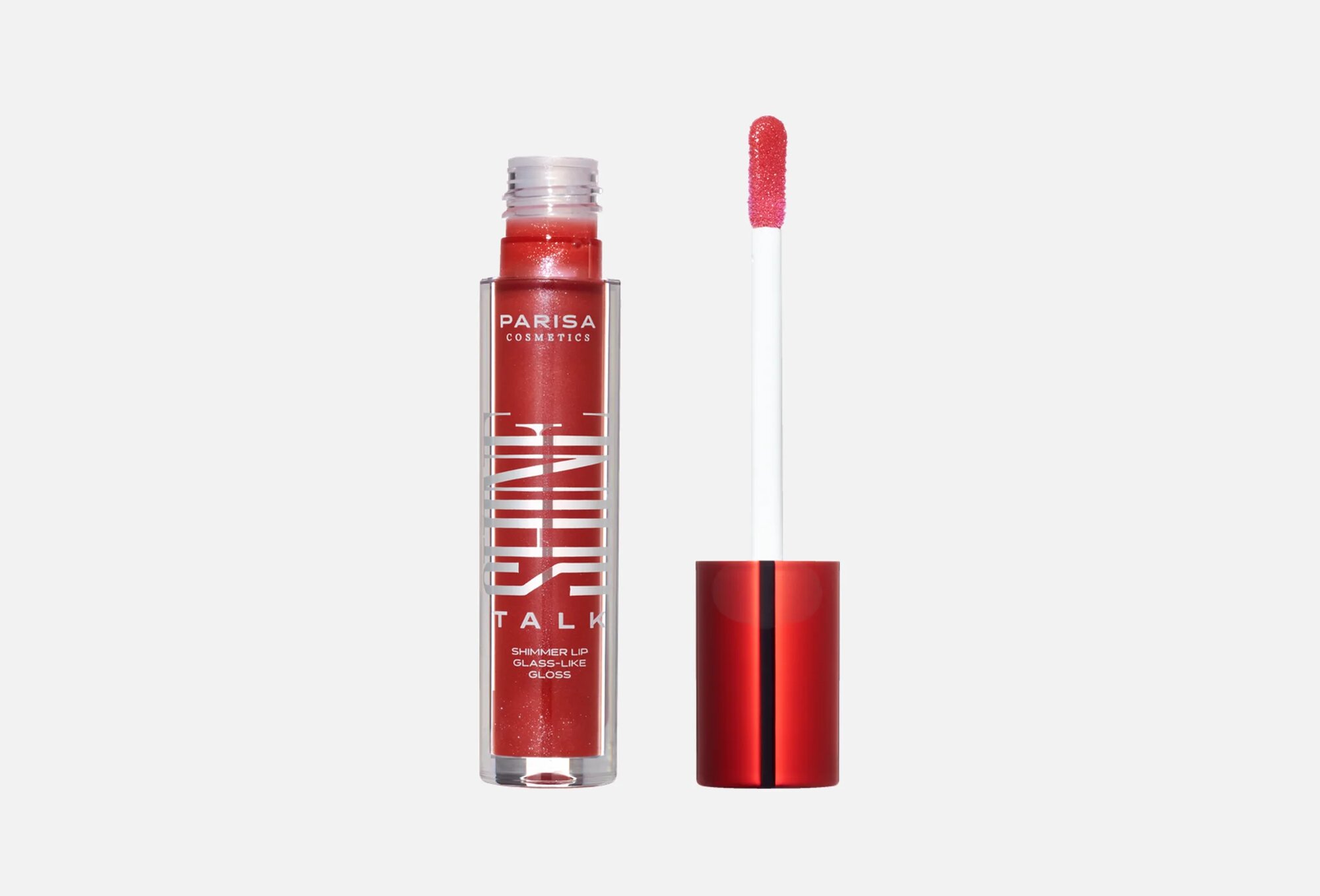 Parisa Cosmetics Glossy Talk Shimmer Блеск для губ 14мл 304, Spicy red