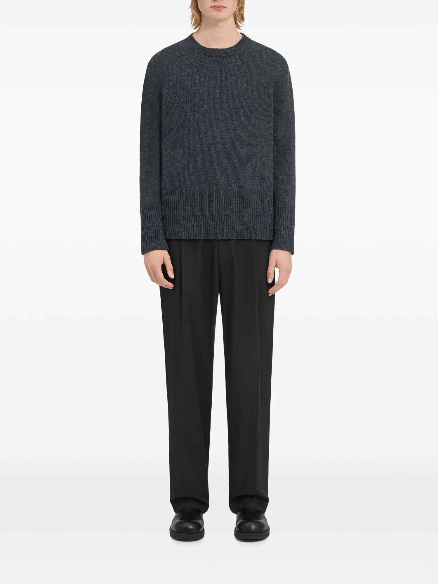Свитер MM6 Wool crew-neck sweater, размер 48 — фото 1