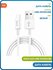 Дата-кабель Hoco X23 USB-MicroUSB, 1 м, белый