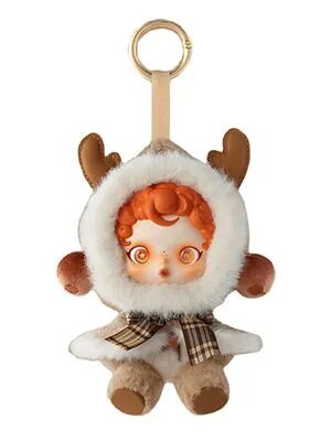 100% Original оригинал коллекционная игрушка POP MART SKULLPANDA WINTER SYMPHONY Series Vinyl Plush Keychain Charm Blind Box