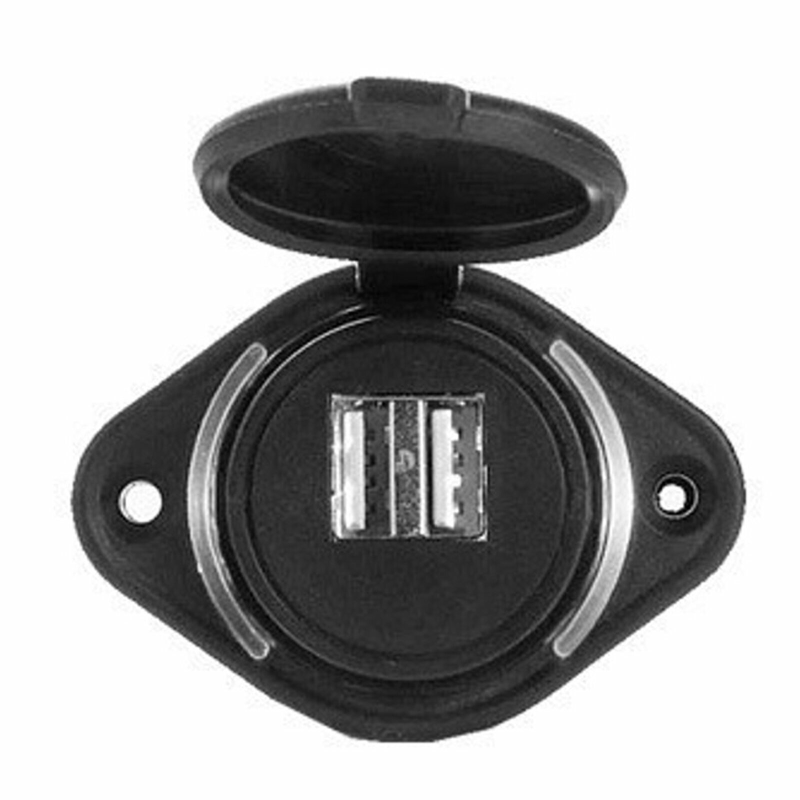 Двойной USB-адаптер 12V/24V 3.1A с водонепроницаемыми