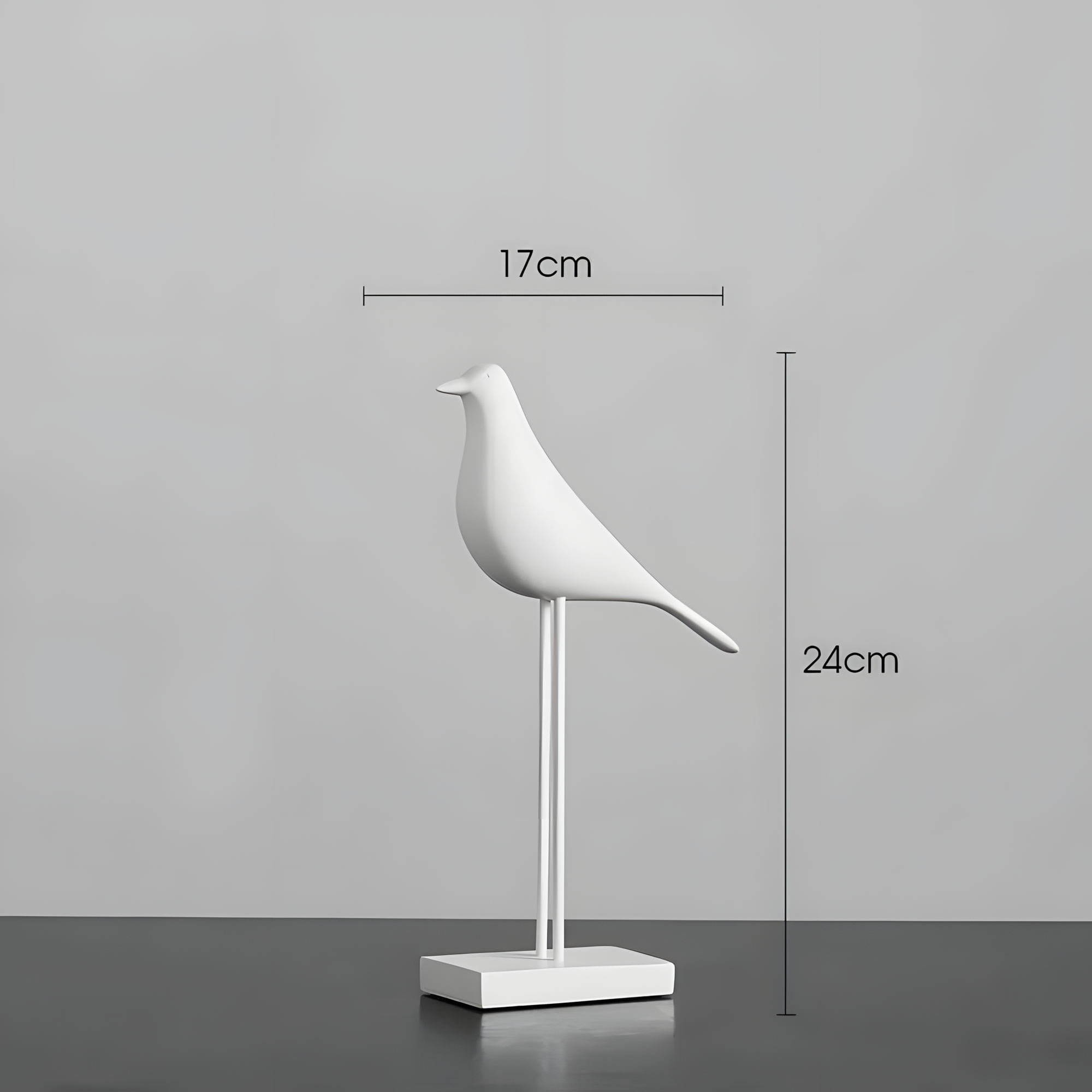 Статуэтка Белый голубь 24cm, высота 24 см декор для дома белого цвета