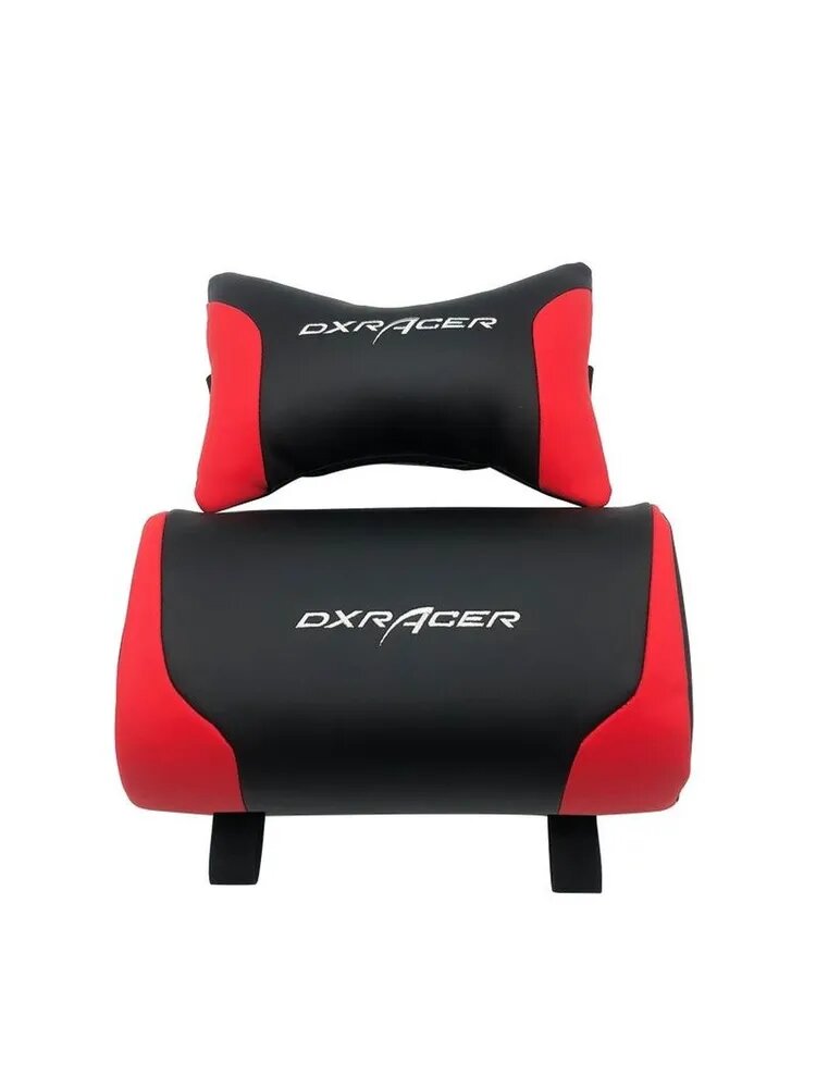 DxRacer Игровое компьютерное кресло, Искусственная кожа, черный, красный
