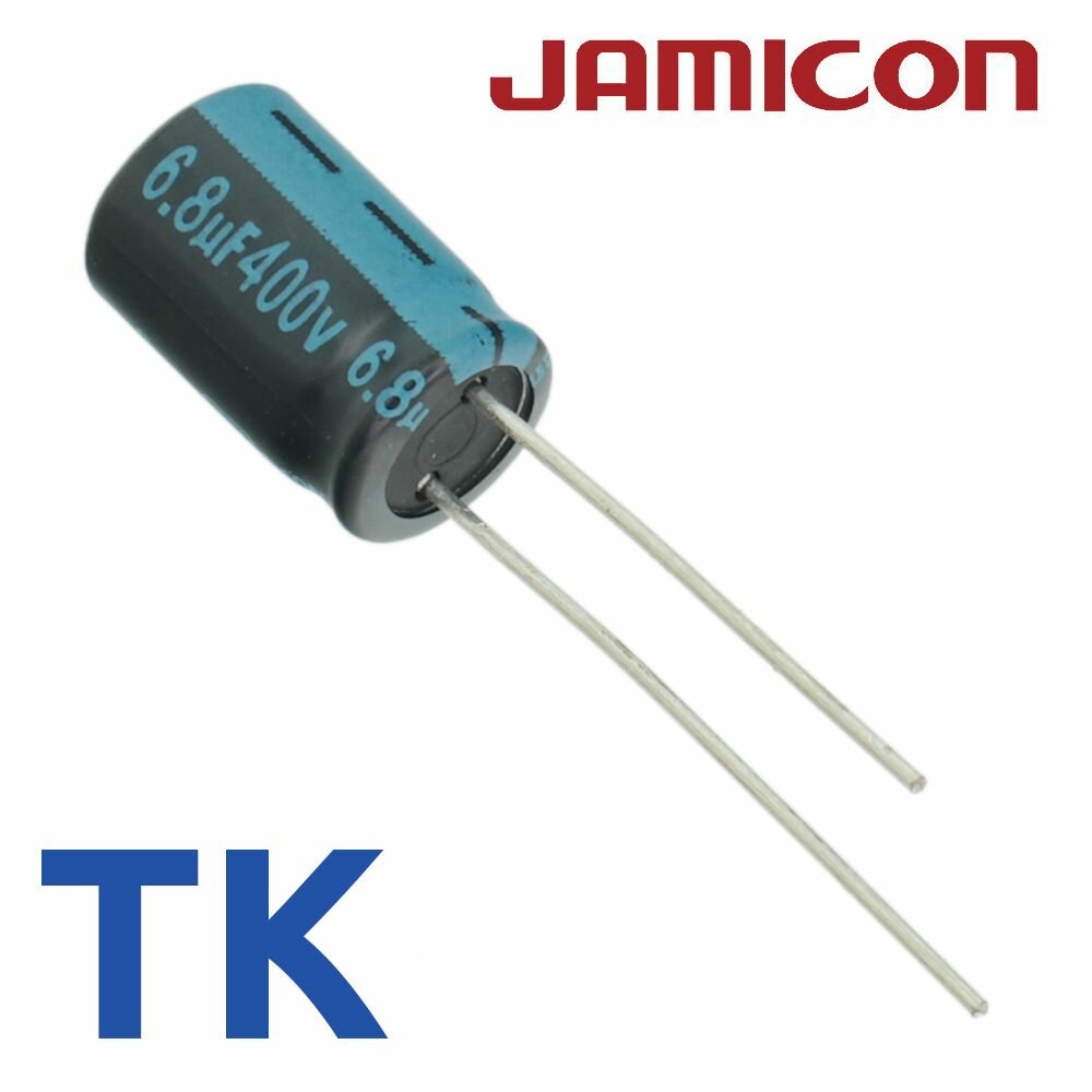 6,8мкФ 400В / TKR / 8x11 / 105 С / конденсатор электролитический (3шт)