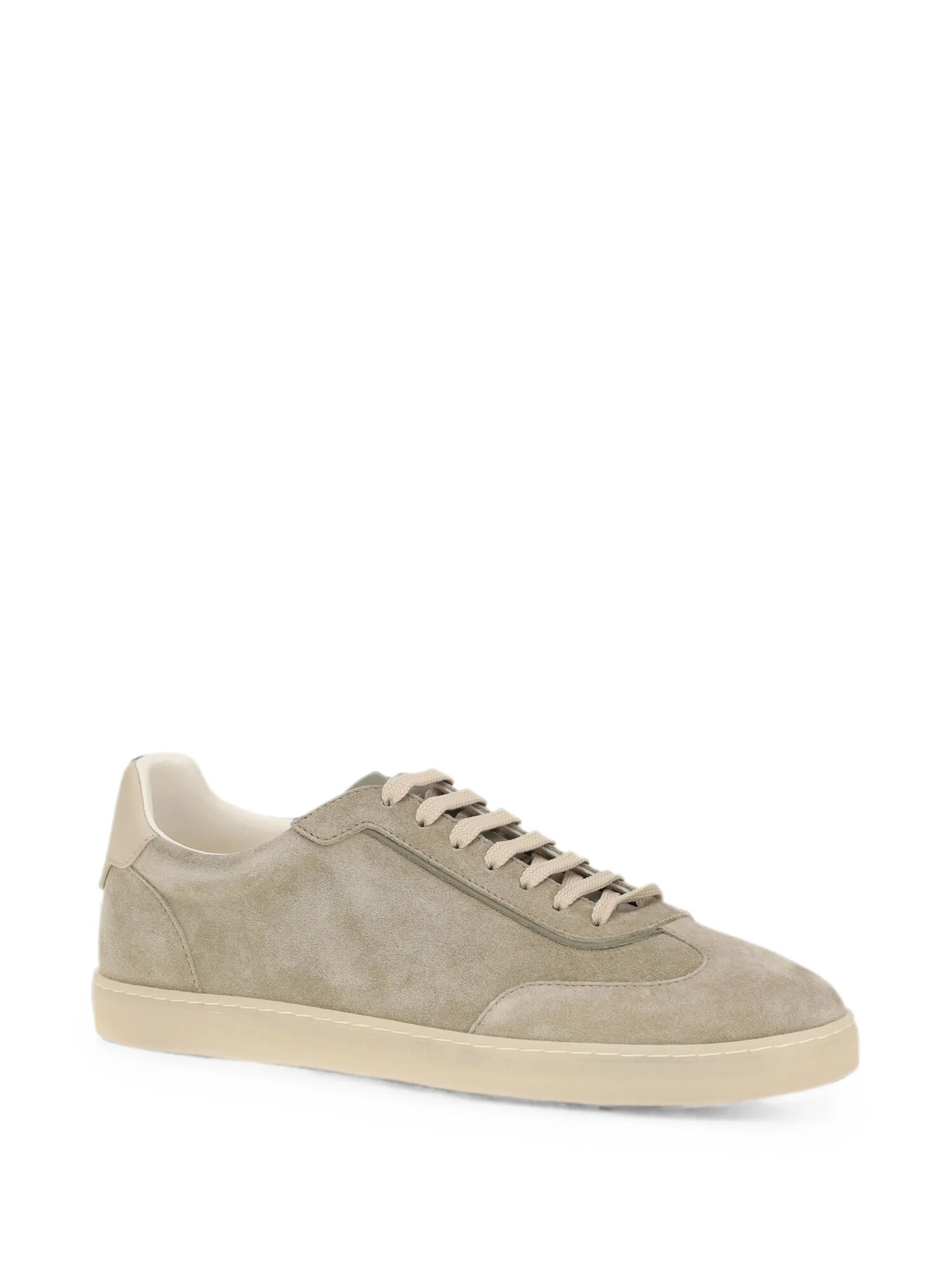Кроссовки BRUNELLO CUCINELLI Lace-up suede sneakers, размер 45 — фото 1