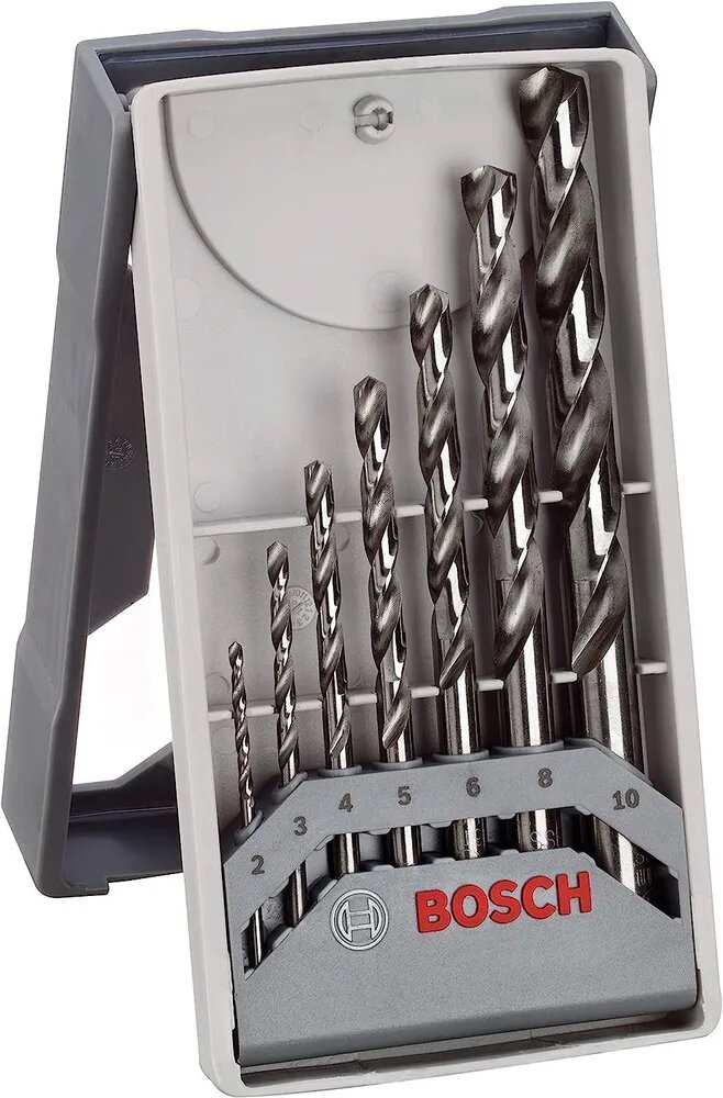 Набор сверл по металлу Bosch HSS-G, 7 шт, Mini X-Line D2-D10 (2608589295)