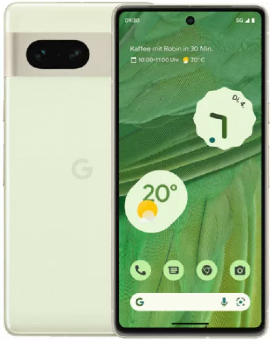 Смартфон Google Pixel 7, 5G, NFC, OLED, 8/128Gb, Lemongrass (Зеленый)