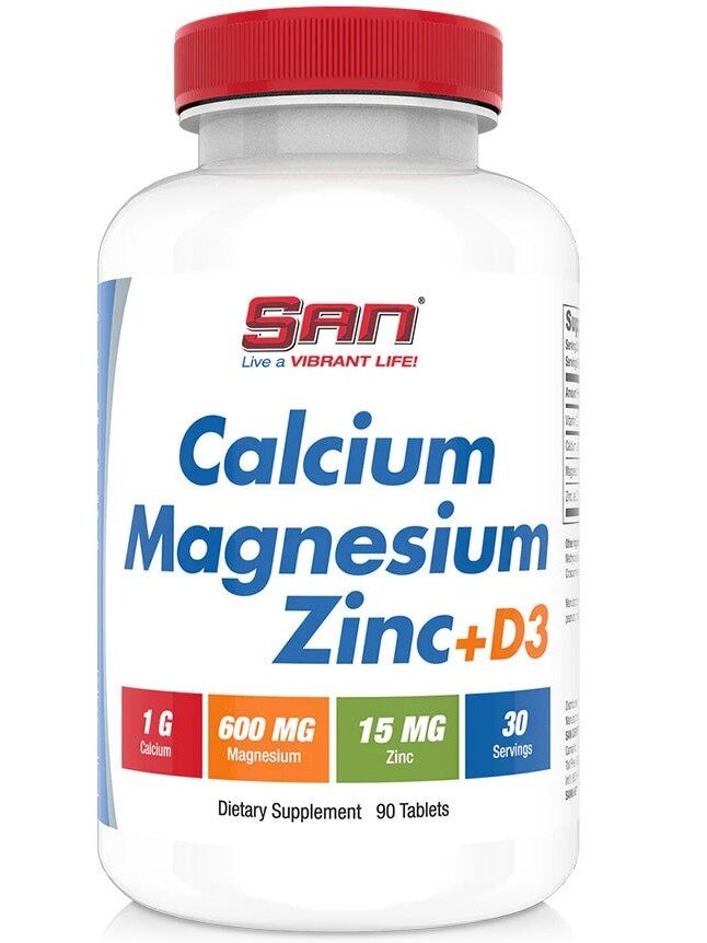 Кальций SAN Calcium Magnesium Zinc D3 90 таб