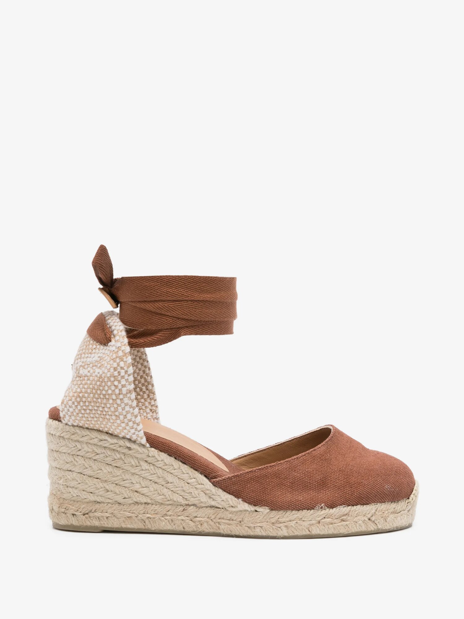 Эспадрильи Tie-ankle heeled espadrilles